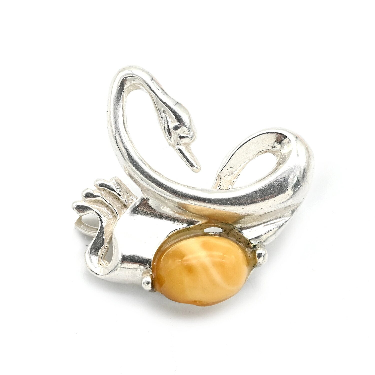 Брошь, янтарь