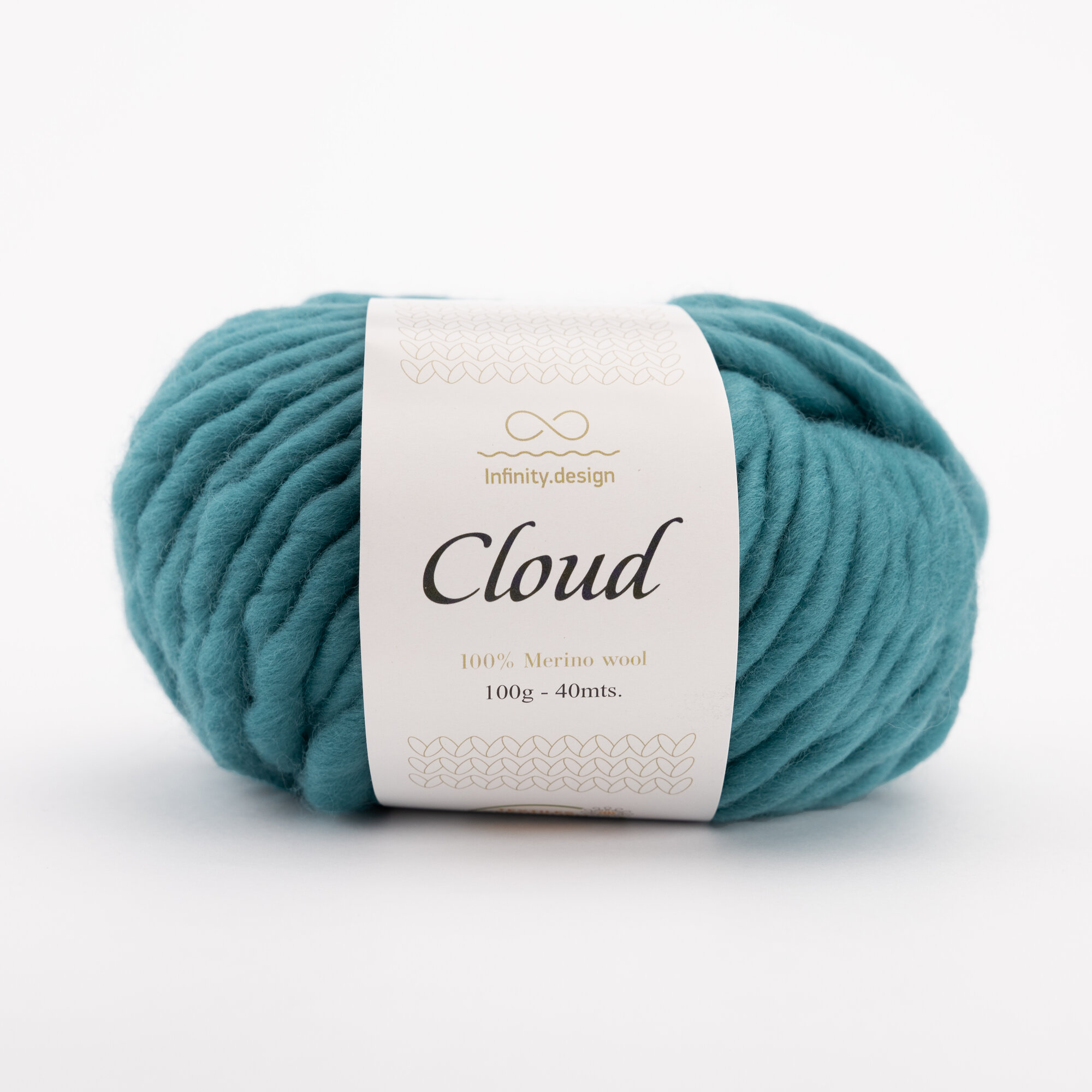 Пряжа INFINITY Cloud 0424 (2 мотка), 100% мериносовая шерсть, 100г, 40м