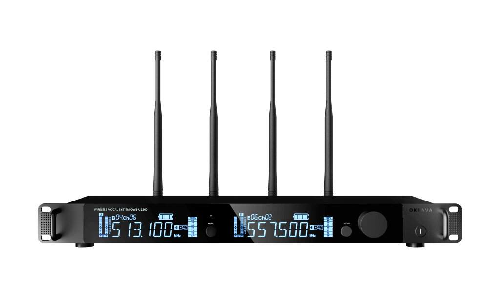 OWS-U2200D01-B Двухканальная радиосистема, 2 головных микрофона, Октава