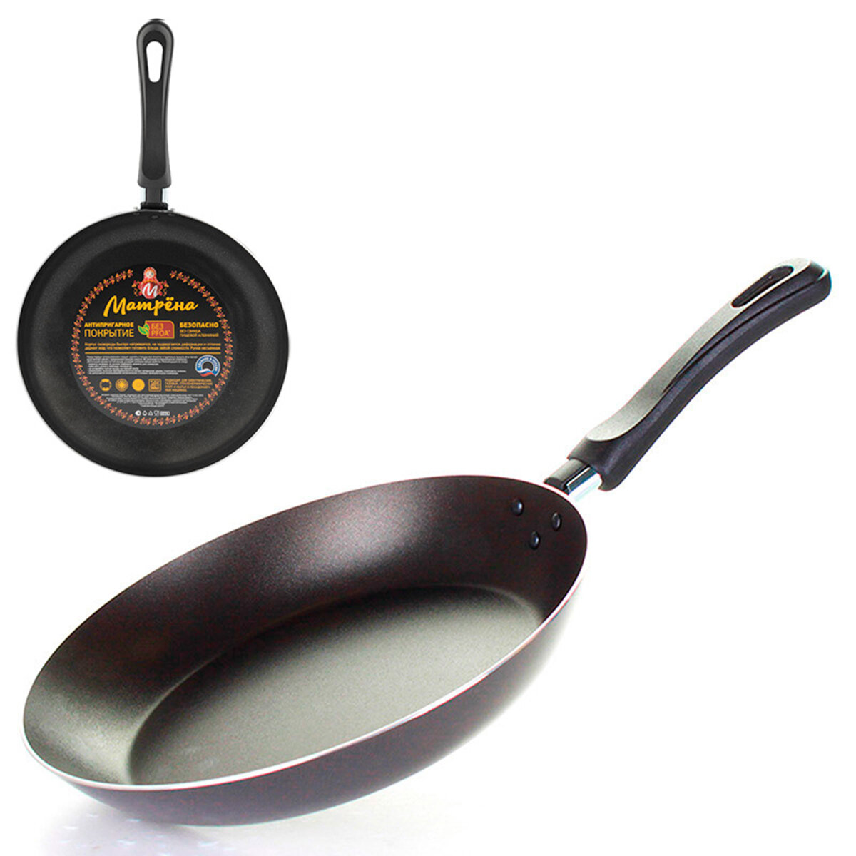 Блинница Матрёна, с антипригарным покрытием Scandia, 26см, черная