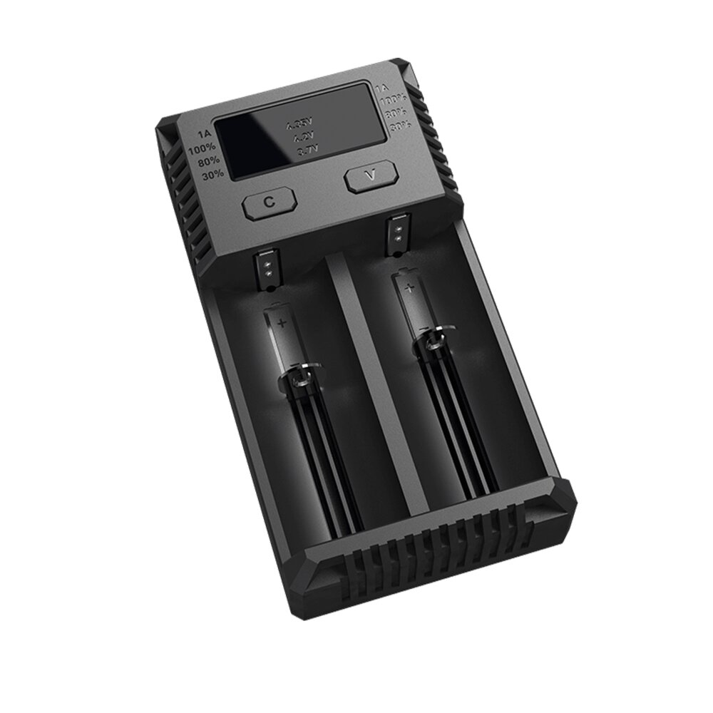Зарядное Устройство Для Аккумуляторов Nitecore New I2 18650/16340 (2X Батареи)