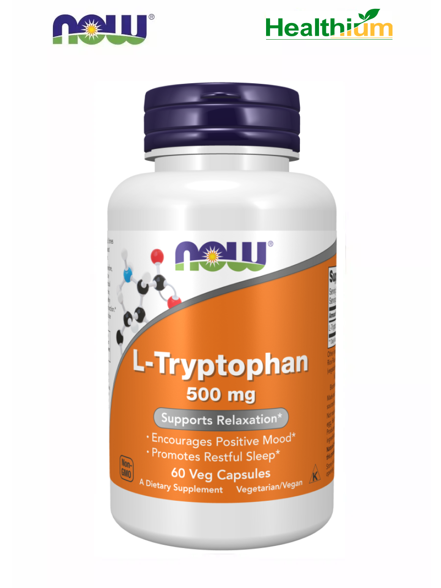 NOW L-Tryptophan 500мг 60 капсул L Tryptophan / Нау L-Триптофан