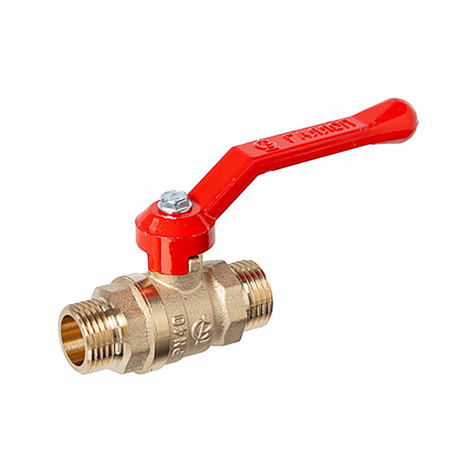 Кран шаровой 1/2' нар/нар рукоятка 11б27п1 Стандарт 223 галлоп/PN40