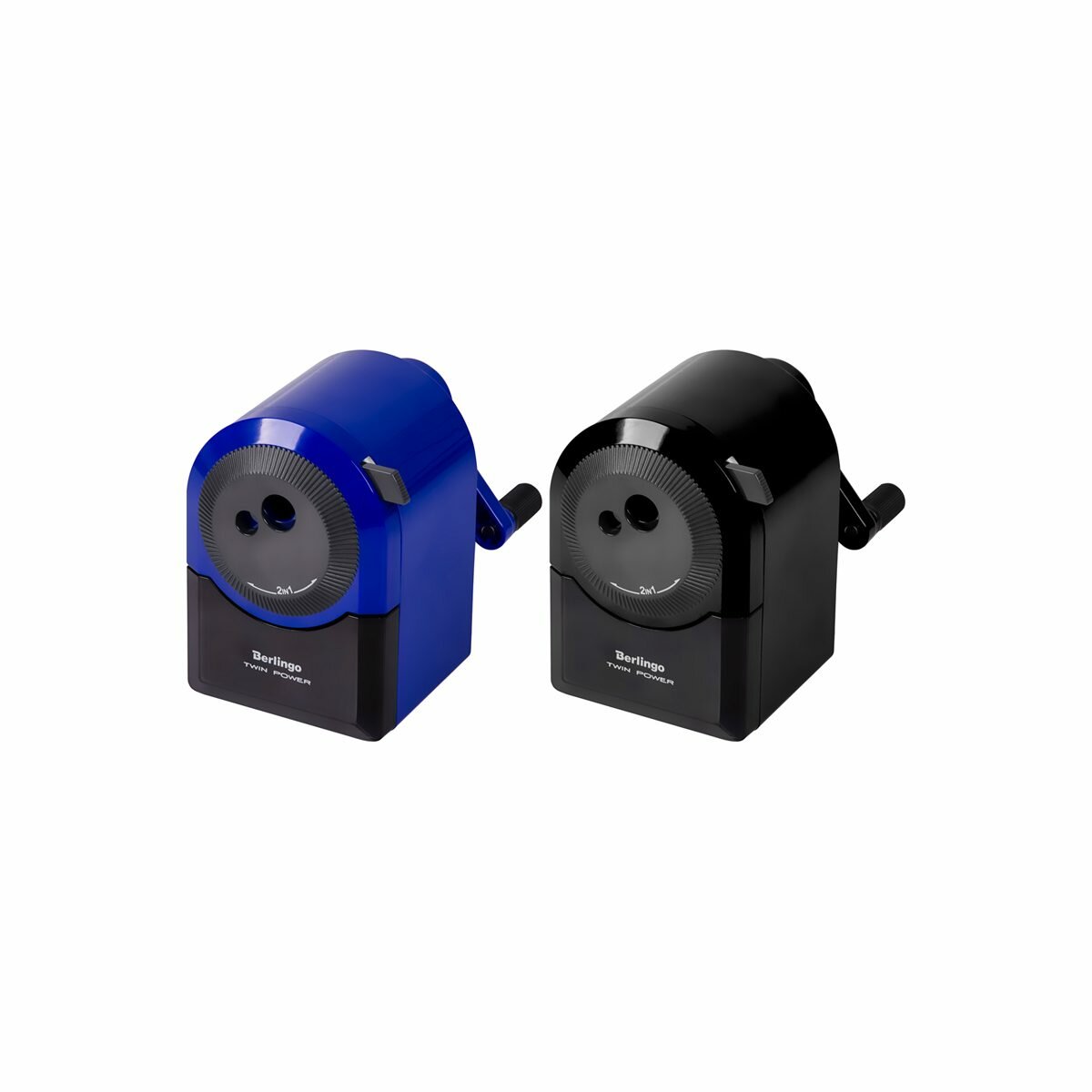 Точилка для карандашей механическая Berlingo TwinPower (2 отверстия) (BM1267)