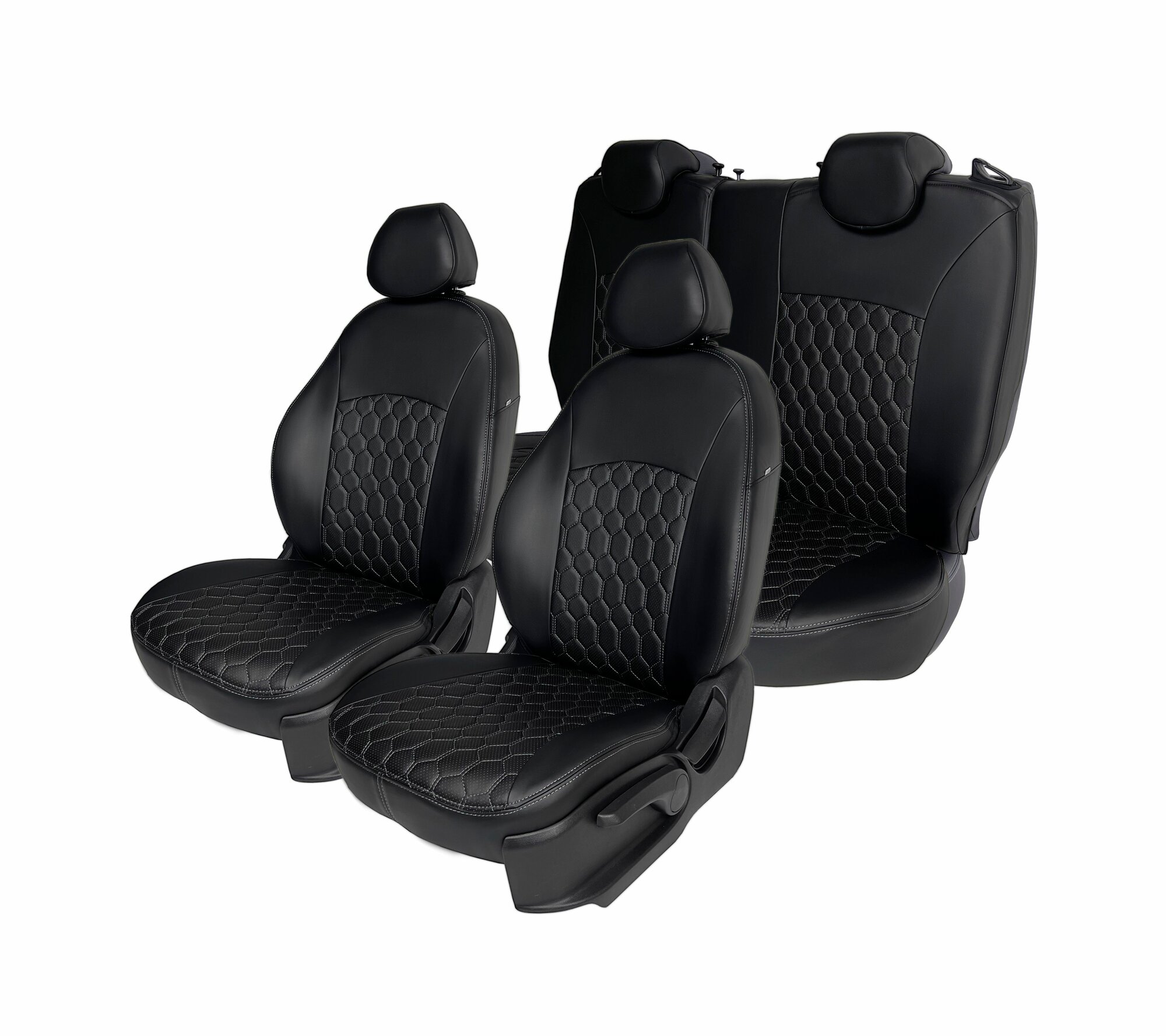 Чехлы на сиденья Ford Focus -2, 2004-2011 г. в, Седан / Хэтчбек / Универсал (Раздельная спинка и сиденье заднего ряда 60/40)