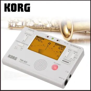 Тюнер метроном/KORG TM60/Белый/Универсальная корректура