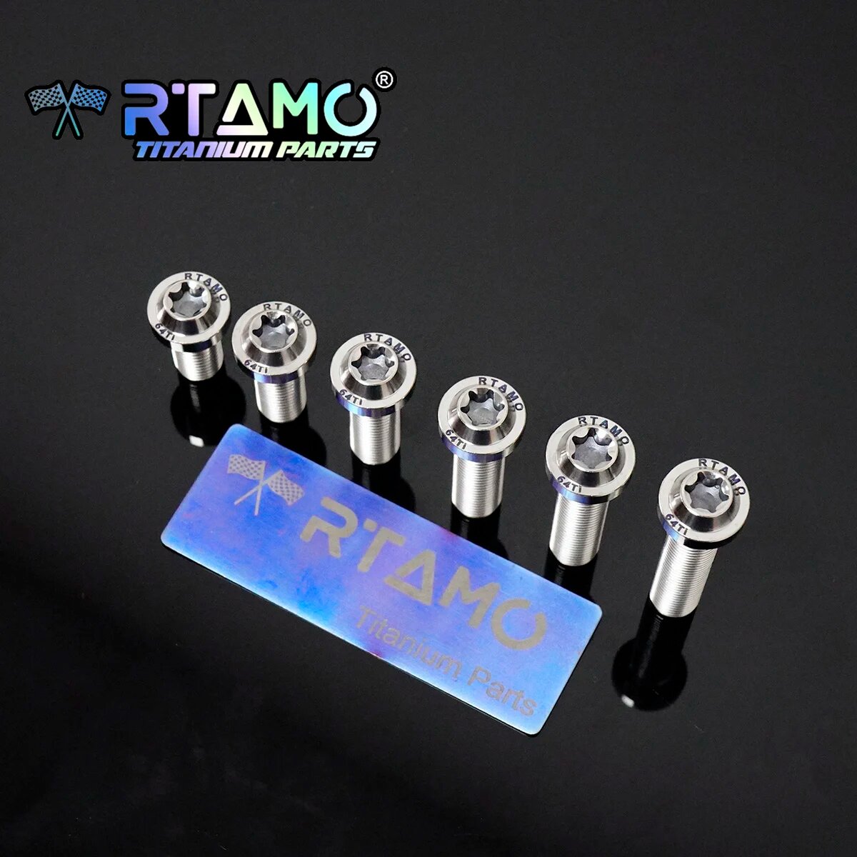 RTAMO Титановые болты M10 для велосипеда и мотоцикла 1.5 Pitch, Silver (1PC), M10X20 mm