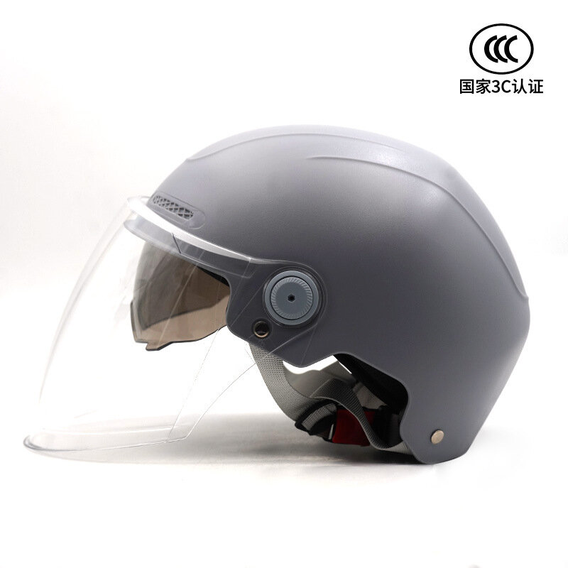 Шлем MAHAER, для электровелосипедов, с аккумулятором 3C, серый/коричневый/прозрачный