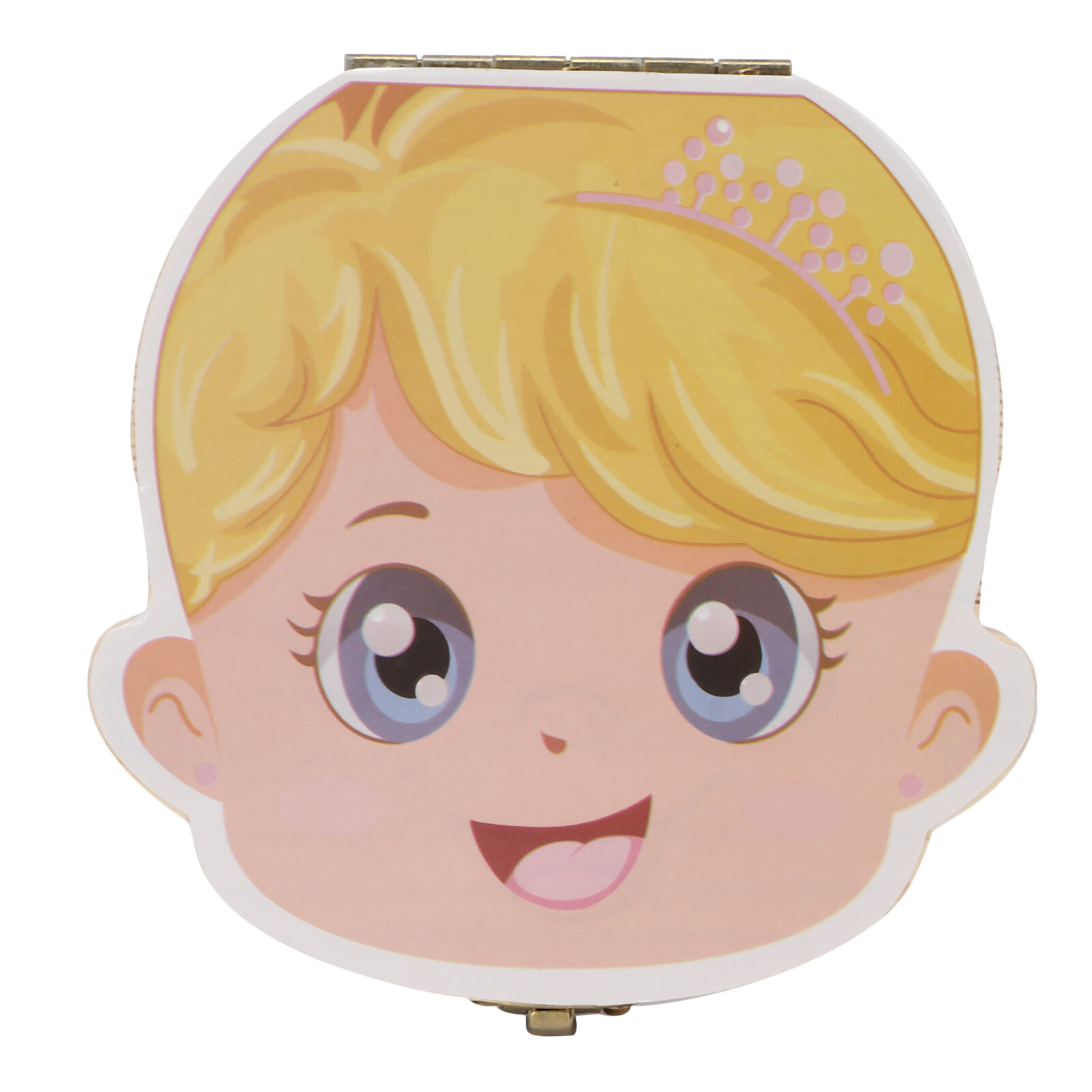 Детская деревянная шкатулка для зубов с индивидуальными отверстиями, органайзер для молочных зубов, английская детская подарочная коробка для девочек