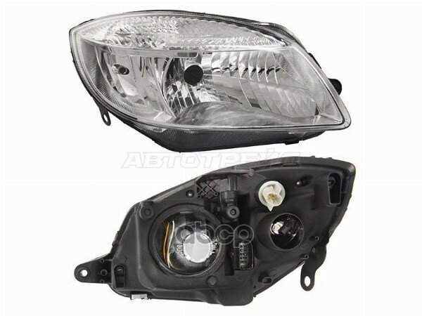 Фара Skoda Fabia 07-10 / Praktik 06-15 (Справа/ Галоген/ Ручная регулировка) Sat арт. ST-665-1114R