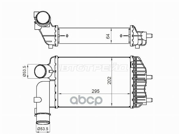 Интеркулер CITROEN JUMPER/FIAT DUCATO/PEUGEOT BOXER 94-06 Sat арт. ST-1307012080