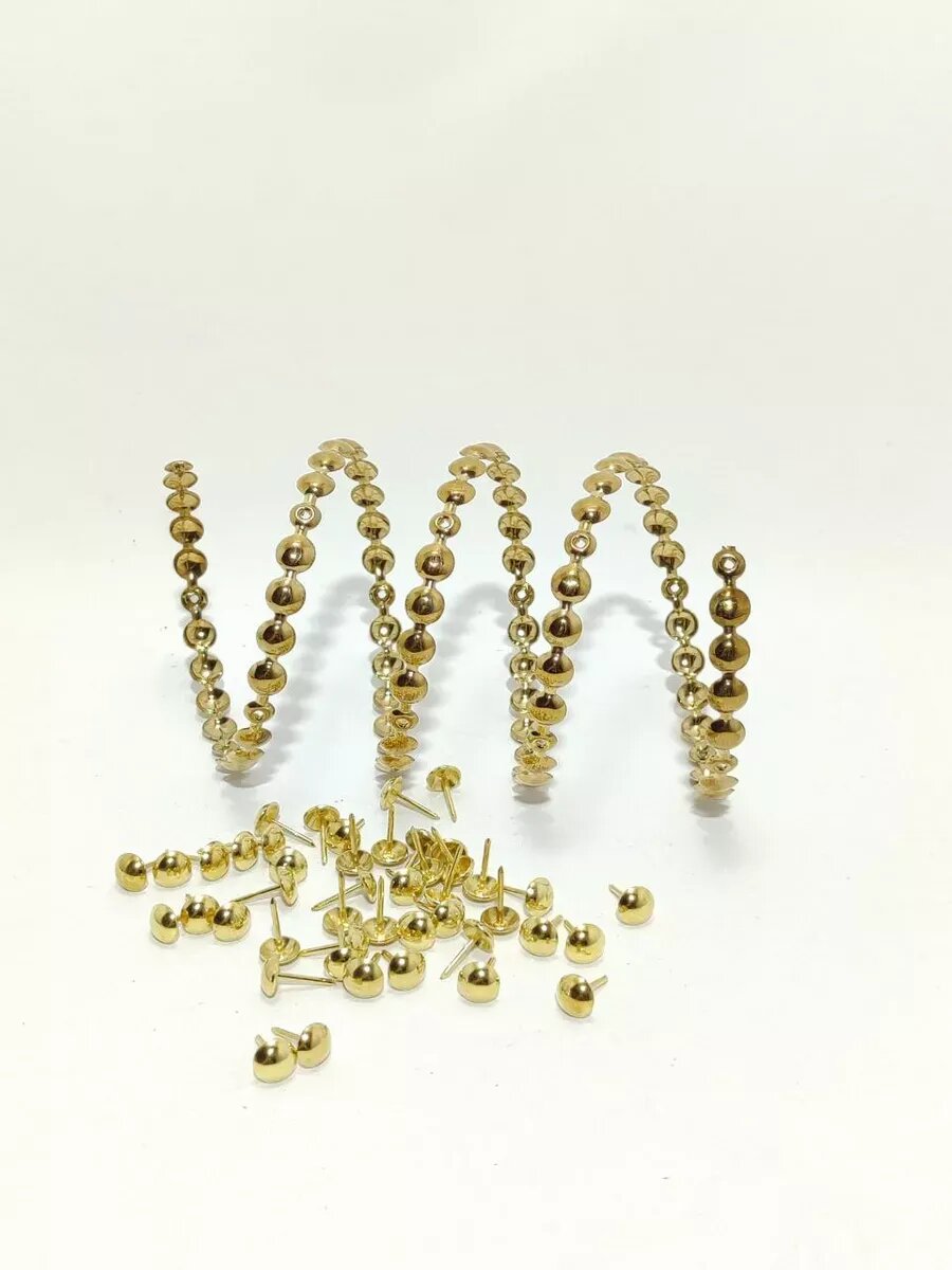 Молдинг мебельный золото, гвоздевая лента, декор