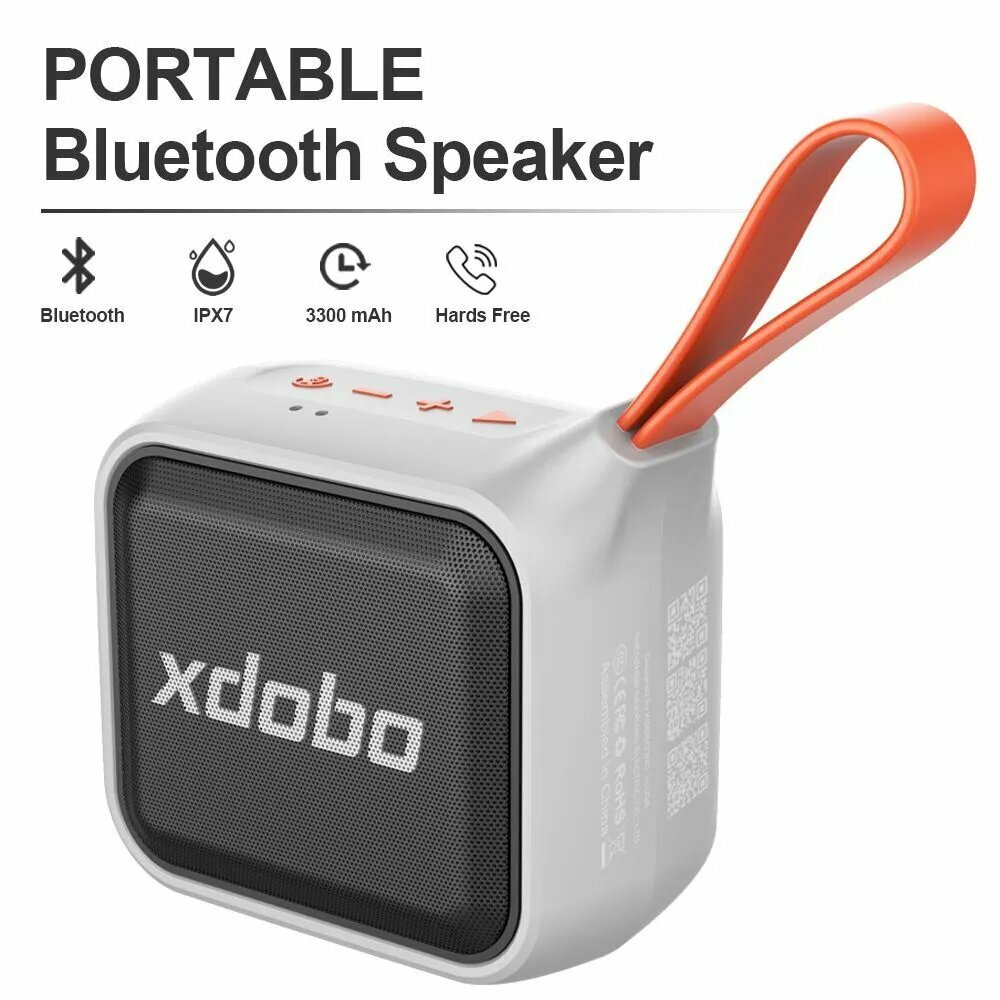 XDOBO Prince 1995 Сабвуфер мощностью 12 Вт Мощный портативный водонепроницаемый умный динамик Bluetooth Беспроводной бумбокс Для смартфона, ПК, ноутбука