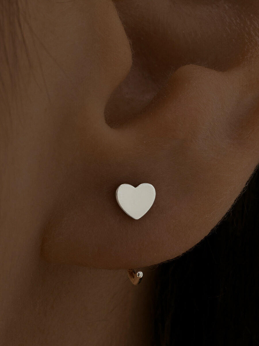 Серьги, серебро, 925 проба, родирование