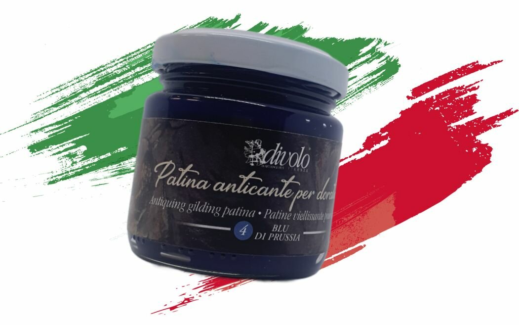 Античная патина для золочения, цвет прусский синий - берлинская лазурь