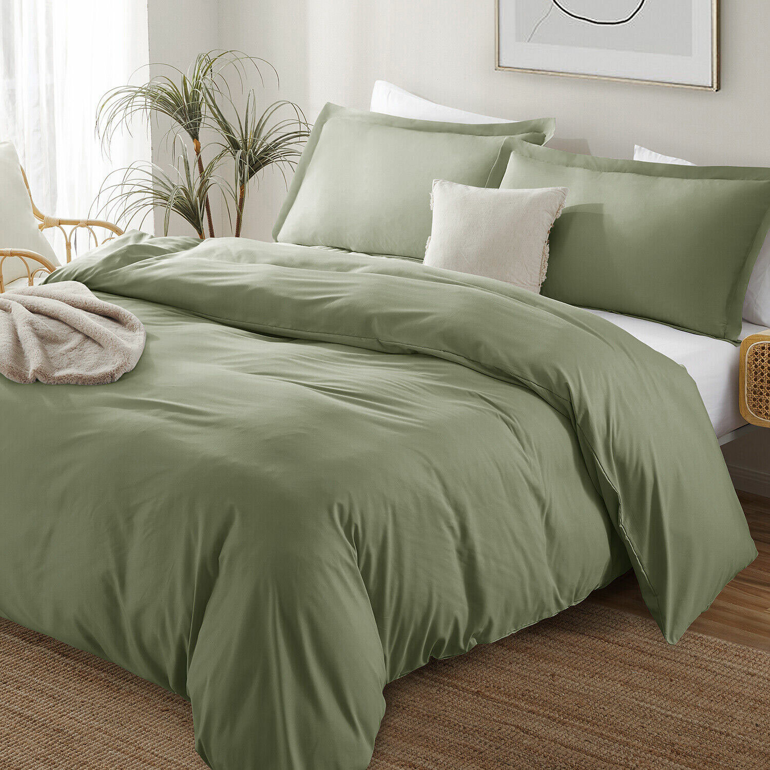 Наволочки с ушками из сатина-люкс RMS-030 хаки Elin (хаки), Комплект наволочек 70x70 (2шт) (с ушками)