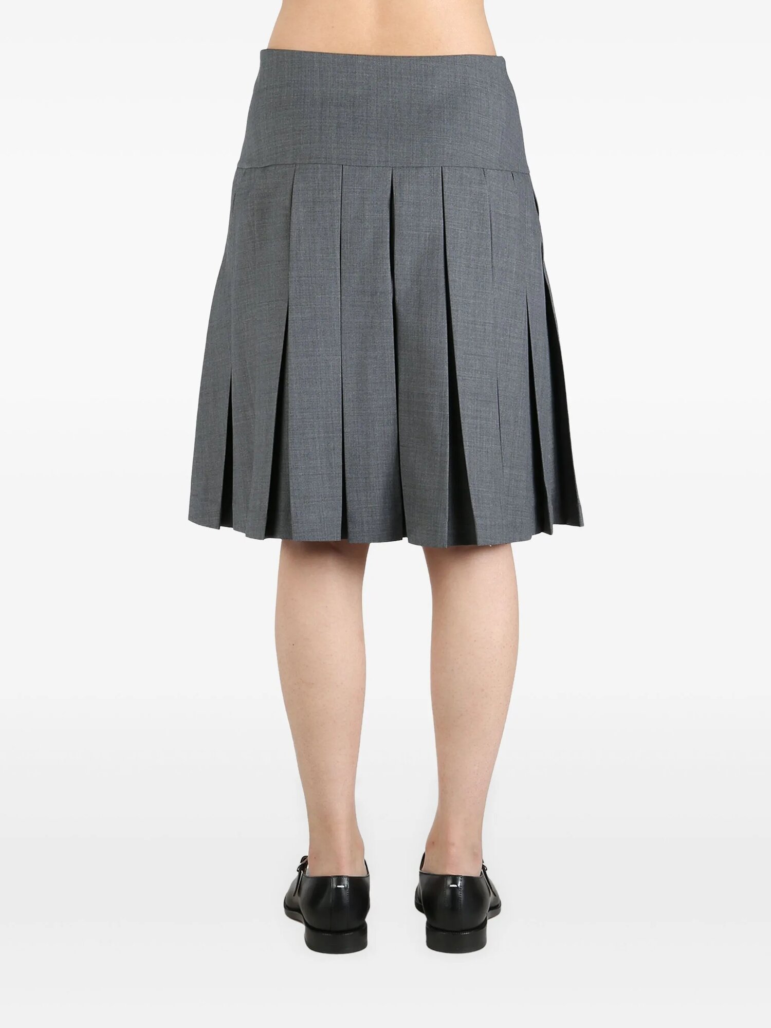 Юбка SHUSHU/TONG Wool-blend skirt, размер 8, серый — фото 1