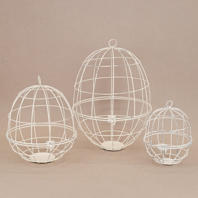 Набор декоративных клеток Mirecourt Blanc 3 шт, Kaemingk, 864406-1