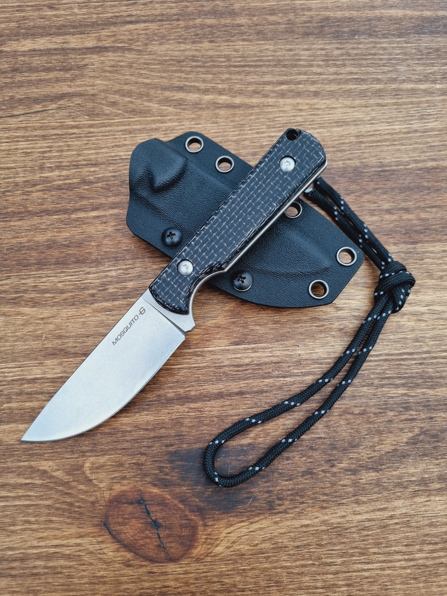 Туристический нож Gentleman Mosquito Black EDC, D2, микарта, 100 г