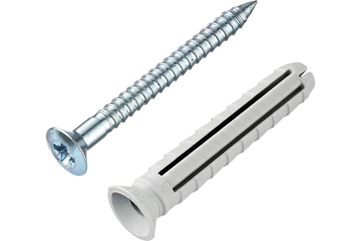 Tecfi Дюбель-гвоздь YZ потайн. манжета нейлон 8x45 (100 шт)- пакет 148866