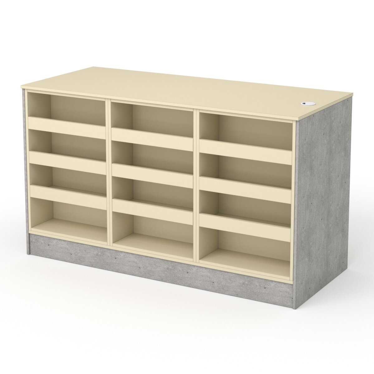 Кассовый стол "ривьера" №2Г, Метрополитан Грей и Крем Вайс. Производитель товара - компания Westcom.