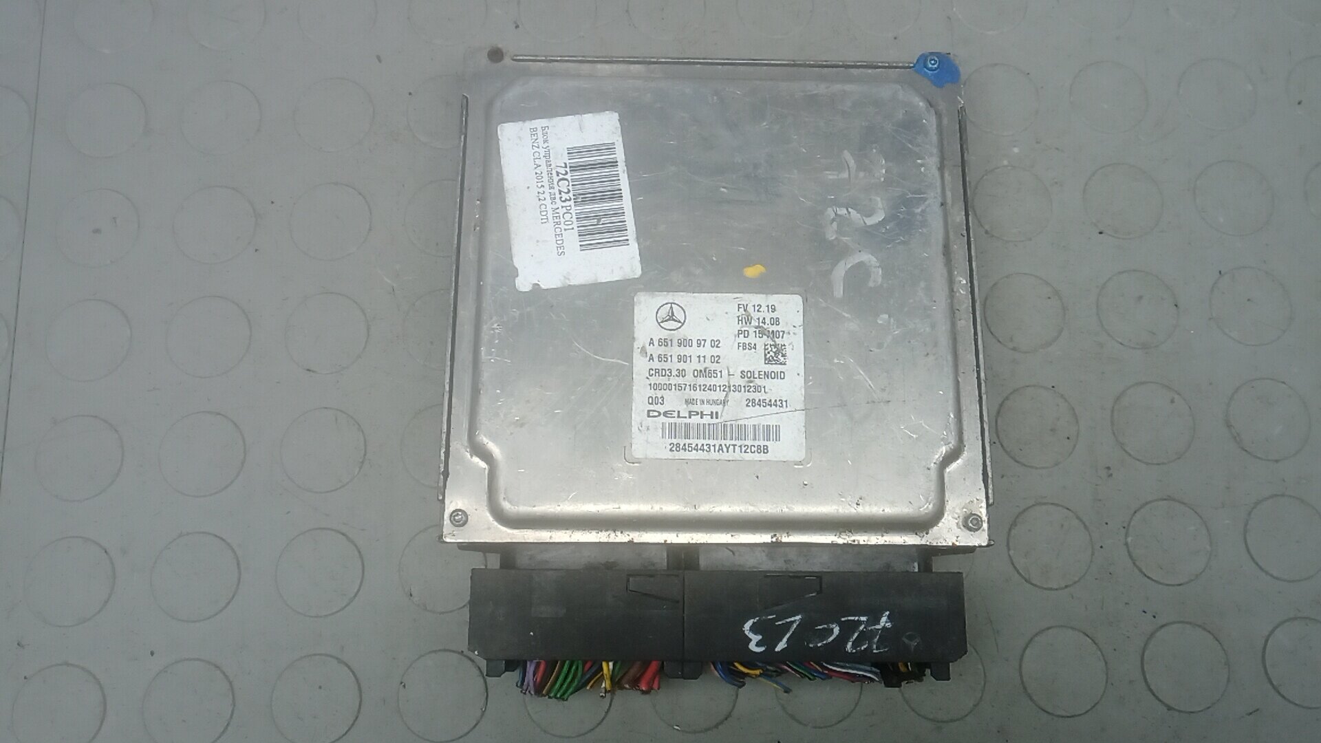 Блок управления двс MERCEDES BENZ CLA, Номер A651A64015008919009702, 28454431AYT12C8B