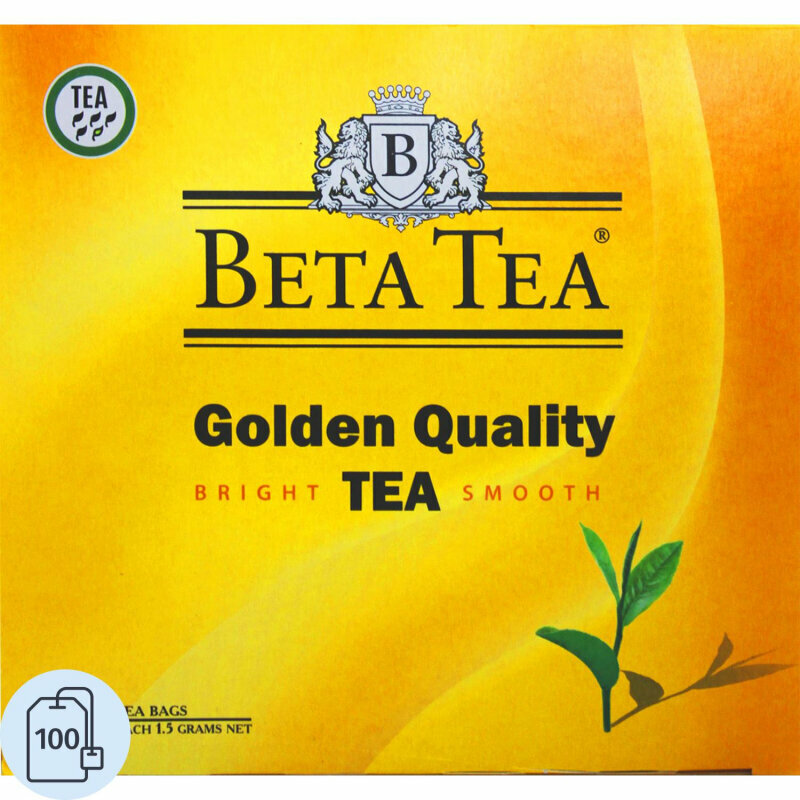 Чай Beta Tea Золотое качество черный 1,5гx100пак, 2240089