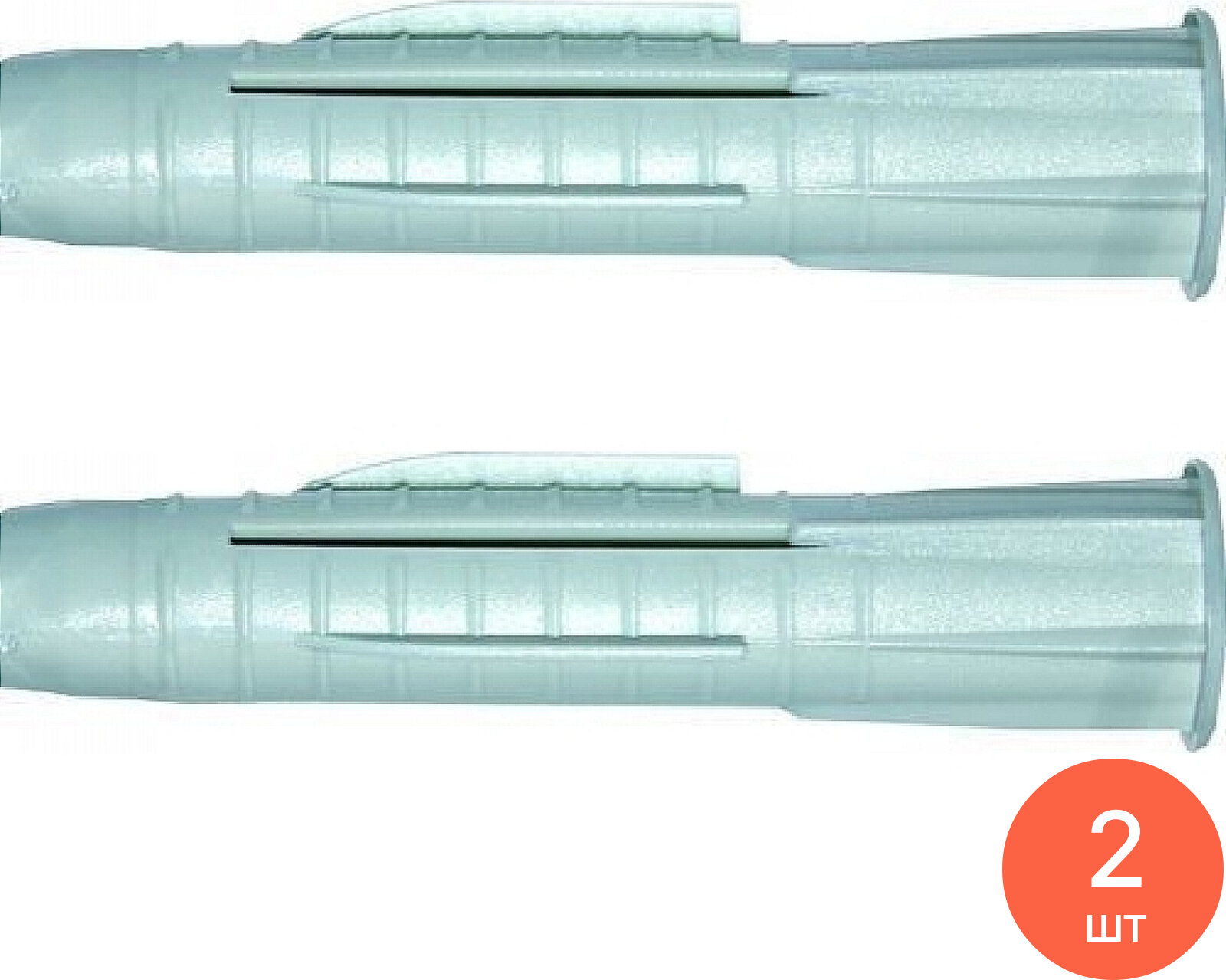 Дюбель KEW / Кев UKD универсальный с бортом, из полипропилена, серый, 5×32мм, 100шт. / крепеж и фурнитура (комплект из 2 шт)