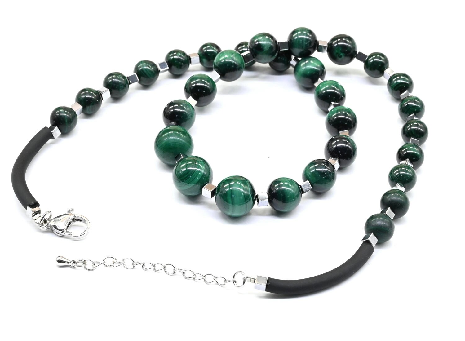 Колье, малахит