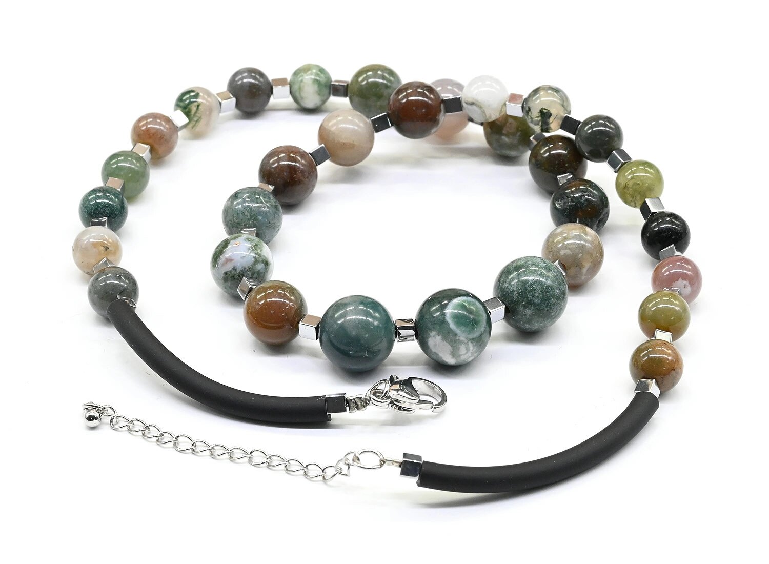 Колье, агат