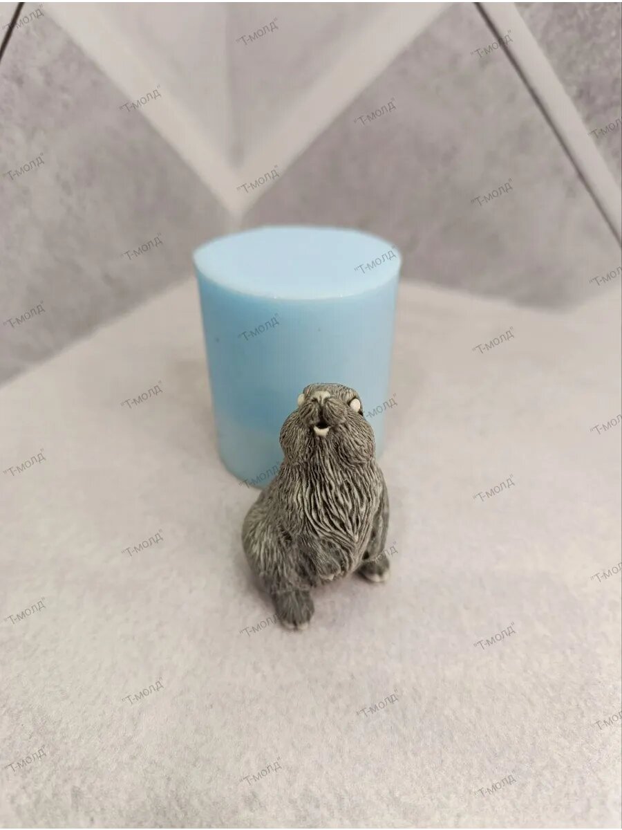 Молд силиконовый "Зайка". Высота готового изделия 5,5 см. "Т-молд".