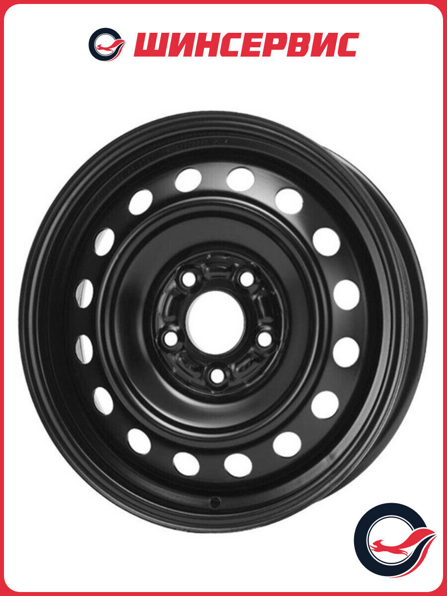 Стальной диск TREBL 8114 R15x6.0J 4x100 ET48 ЦО54.1