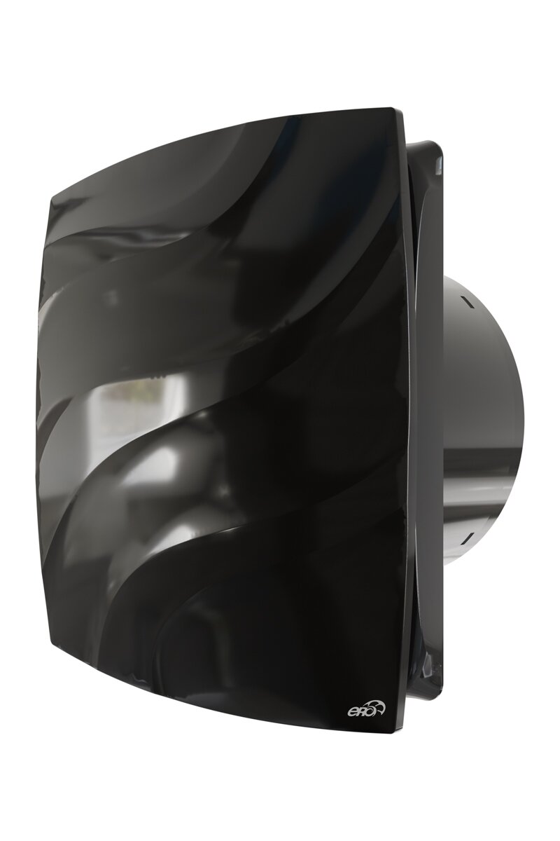 Вентилятор накладной WAVE D120 обр. клапан Black classic ERA