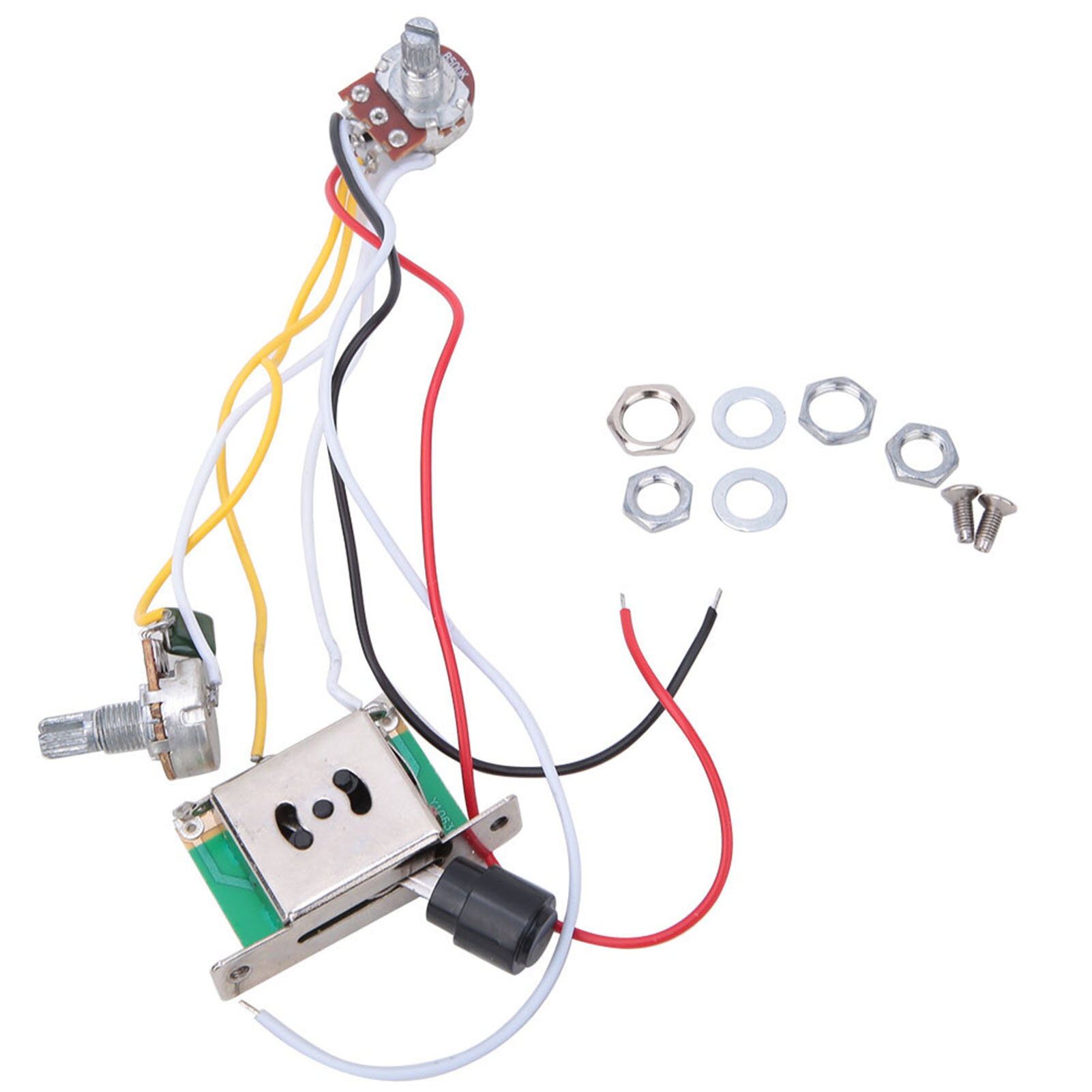 Комплект проводки для гитары, электроника, потенциометр 500 кОм, аксессуары для музыкальных инструментов.