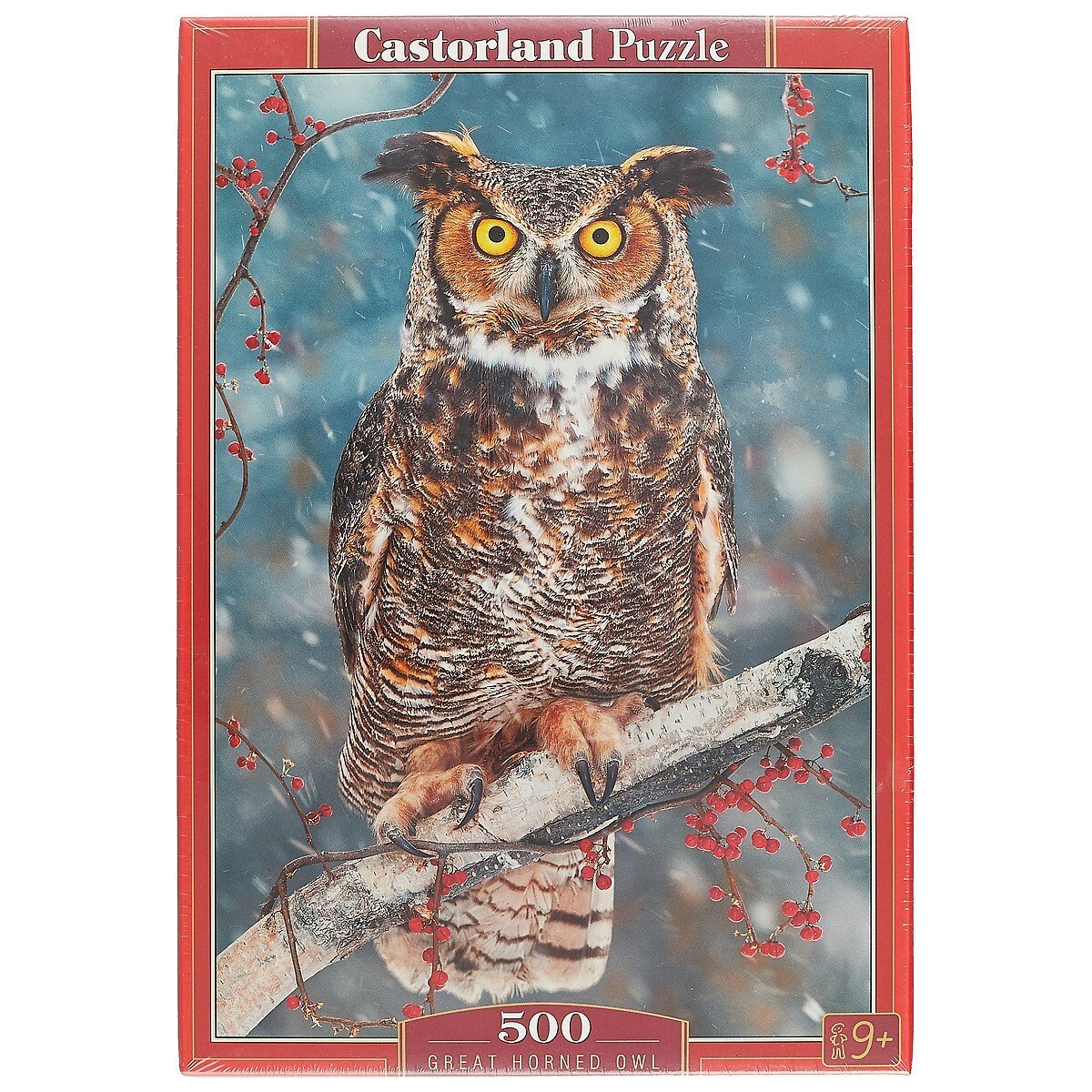 Пазл Castorland 500 эл. 47*33см. Большая рогатая сова B-52387