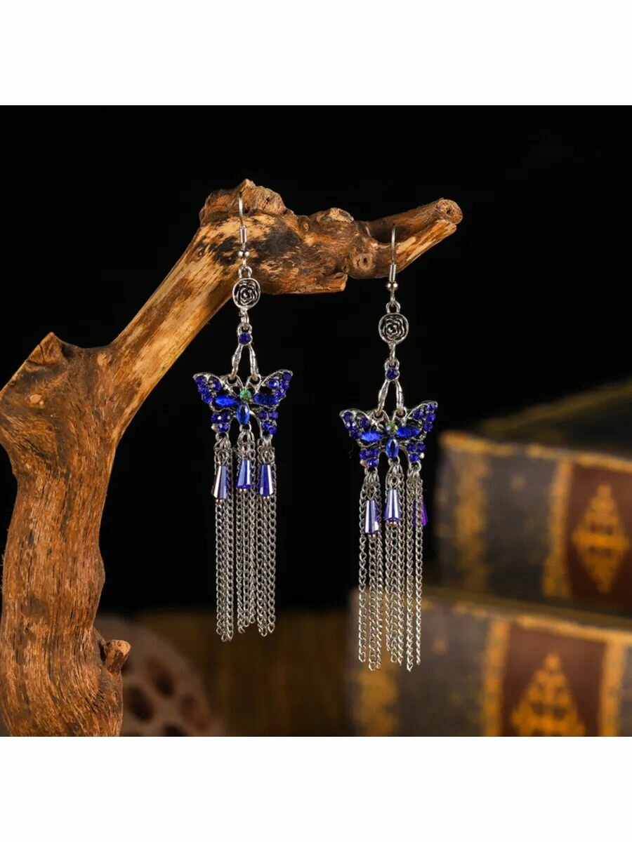 Серьги, искусственный камень