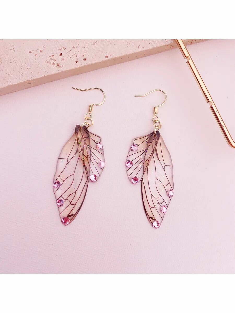 Серьги, искусственный камень