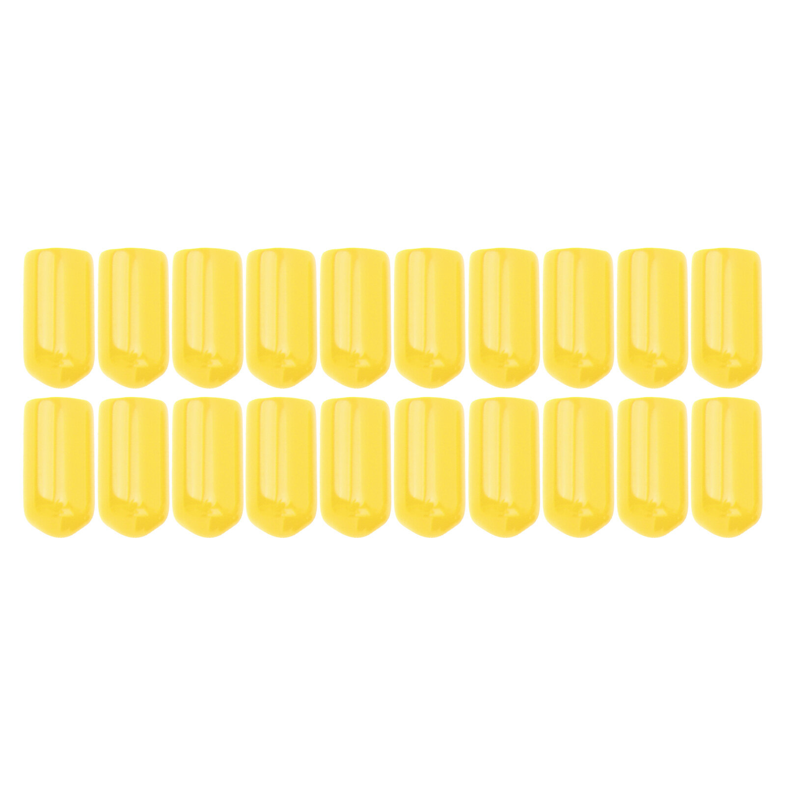 20 шт. шт. 6-мм штуцеры для прокачки тормозных суппортов, пылезащитные колпачки из ПВХ, высокая прочность, подходят для тормозных систем большинства автомобилей, желтый цвет.