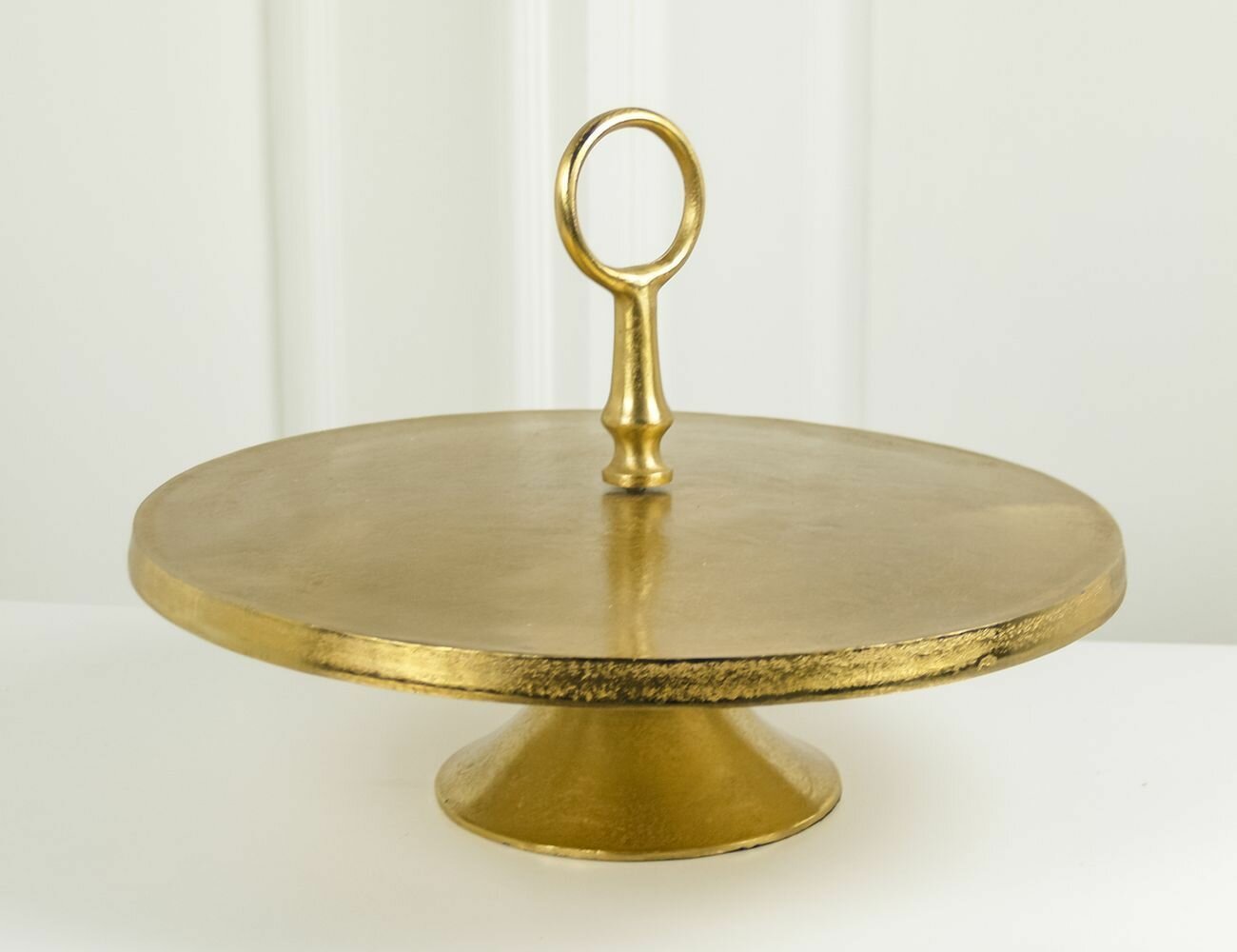 Подставка для фруктов и пирожных эстетико, металл, золотая, 43 см, Kaemingk 391257