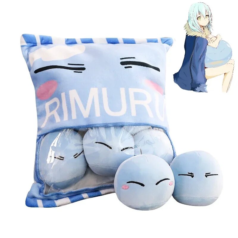 Q версия плюшевая подушка Римуру Бандай, Rimuru Tempest, 40x35cm