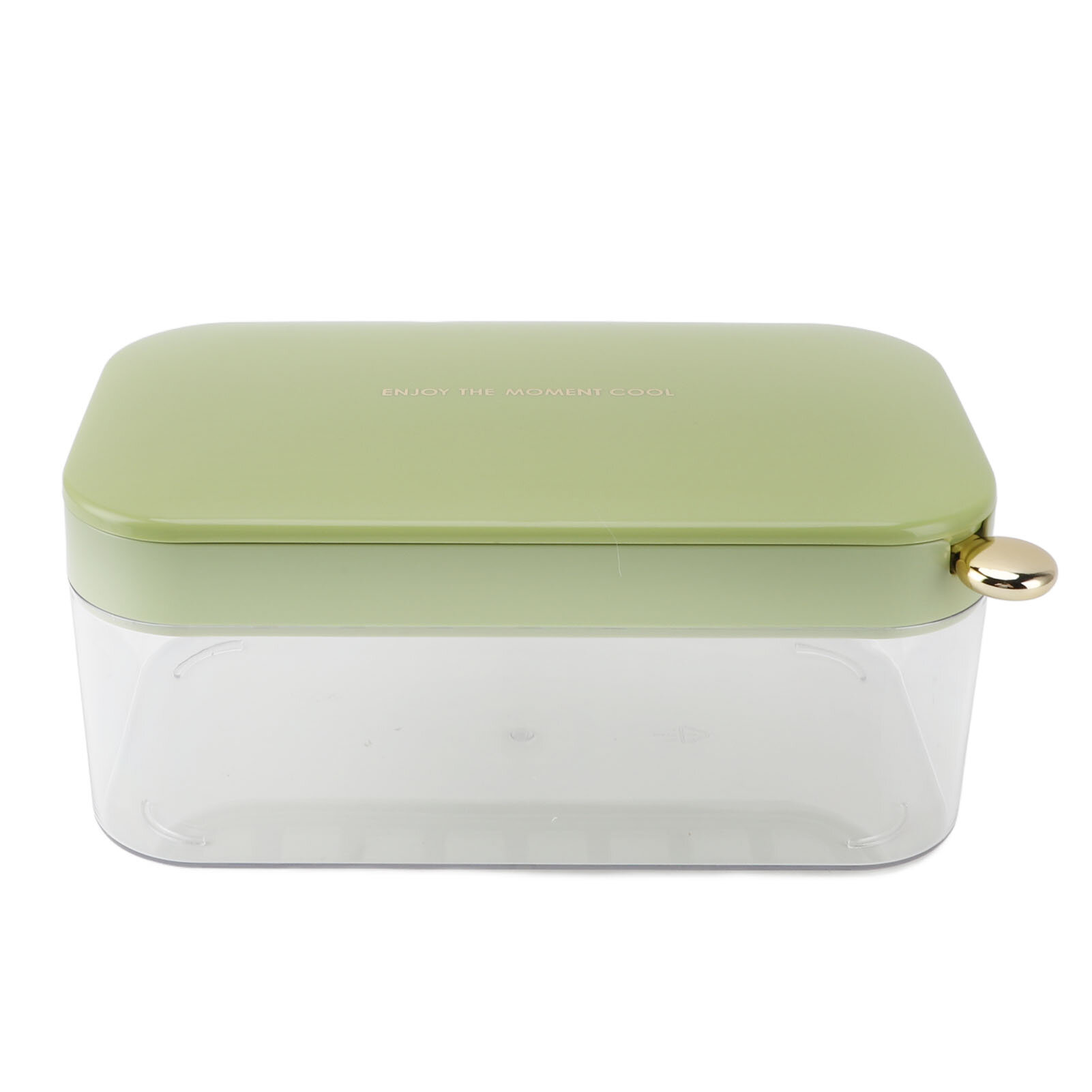 Форма для льда с крышкой, контейнером и совком, 32 ячейки, легкосъемные формочки для заморозки, форма для кубиков льда для охлаждения напитков, кофе, сока, зеленого цвета