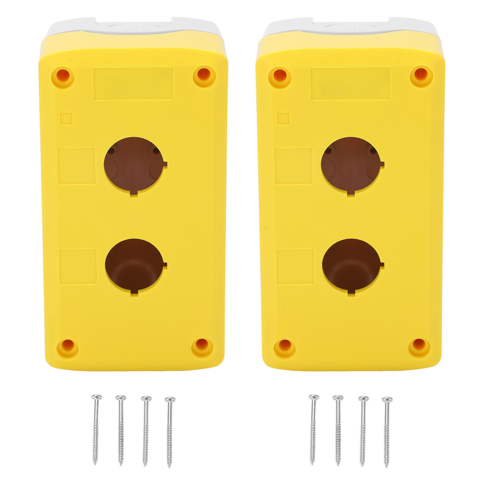 2 комплекта кнопочных блоков, переключателей, корпусов для пультов управления, водонепроницаемые отверстия для оборудования.