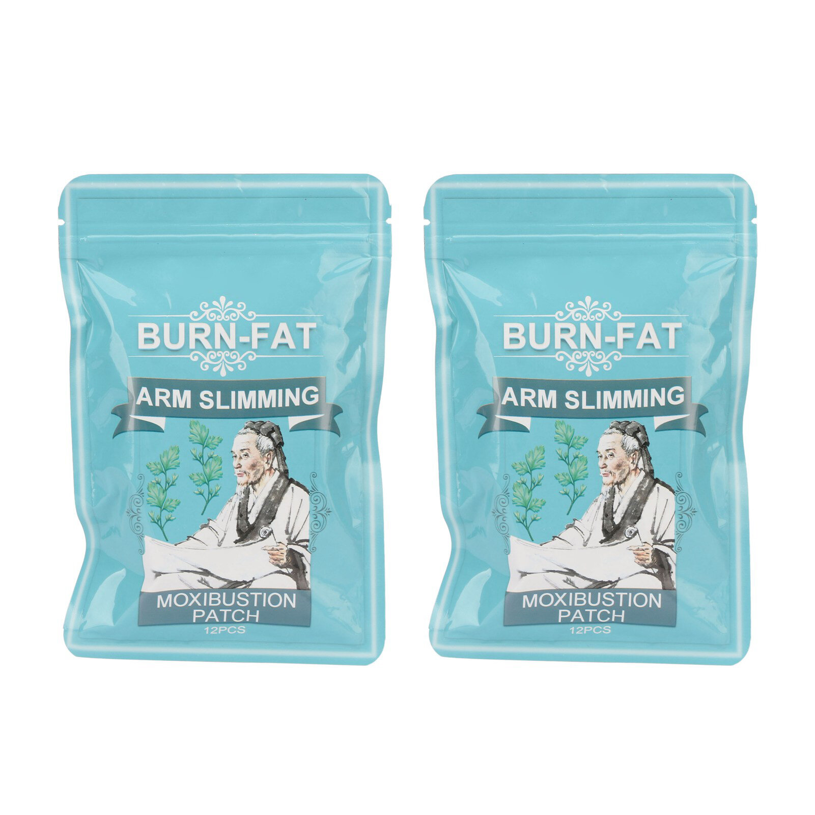 24 самоклеящихся пластыря для моксотерапии рук с растительными экстрактами для горячего компресса и коррекции формы рук.