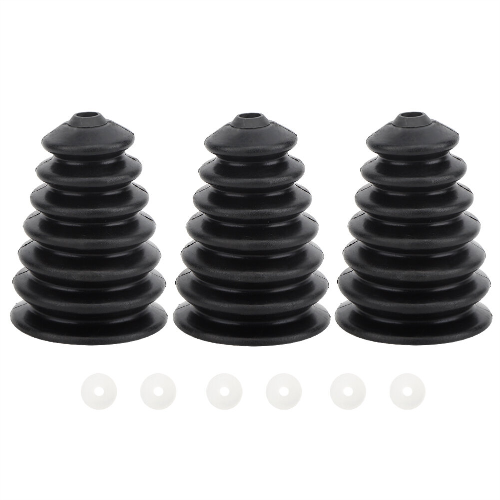 3 резиновых гибких прочных пылезащитных чехла для электрического перфоратора для сверл 6-16 мм, черные