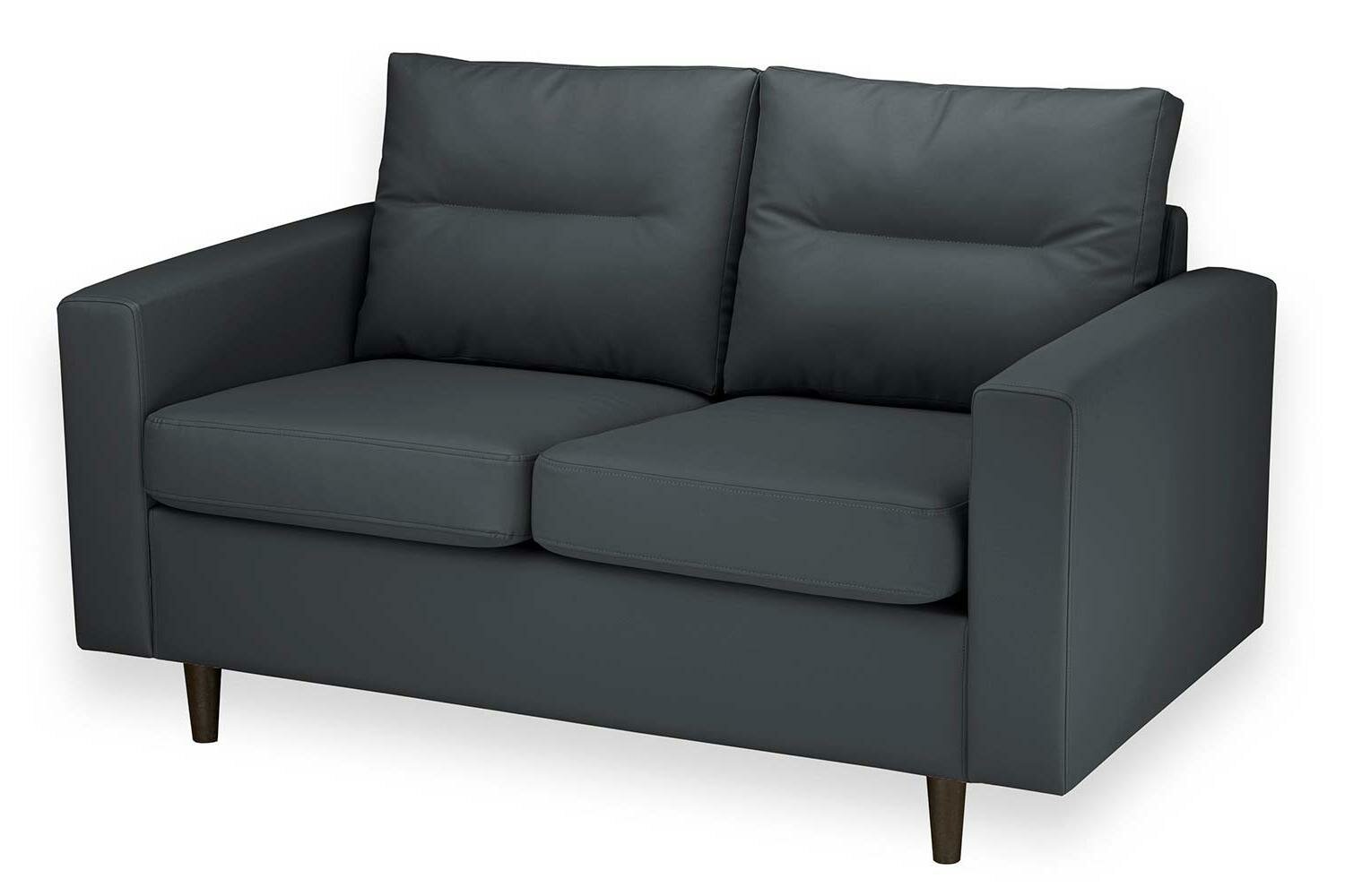 Диван 2-местный RAMART DESIGN Бруно, 140х84х80 см, обивка искусственная кожа, цвет чёрный