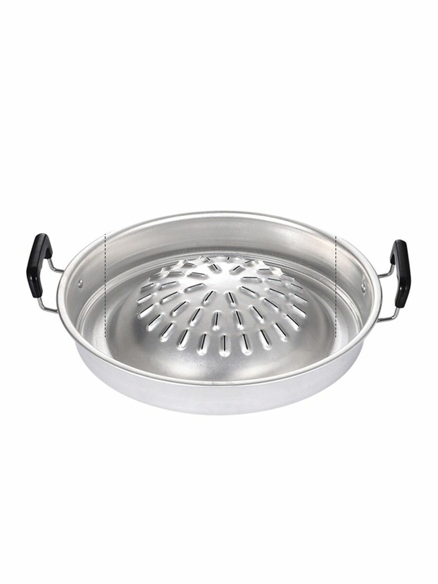 Большой алюминиевый угольный гриль диаметром 35 см для пикников на открытом воздухе и семейных встреч, многофункциональный гриль для стейков, горячий горшок для барбекю