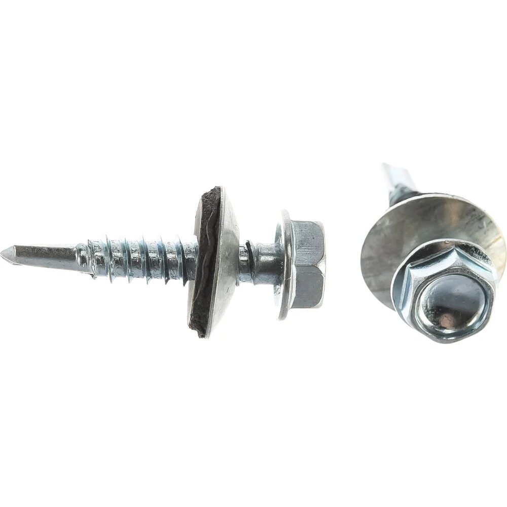 Креп-комп Саморез кровельный цинк, с шайбой EPDM, PT-3, 4,8х25 300шт Фасовка ск4825пт3ф ск4825пт3ф