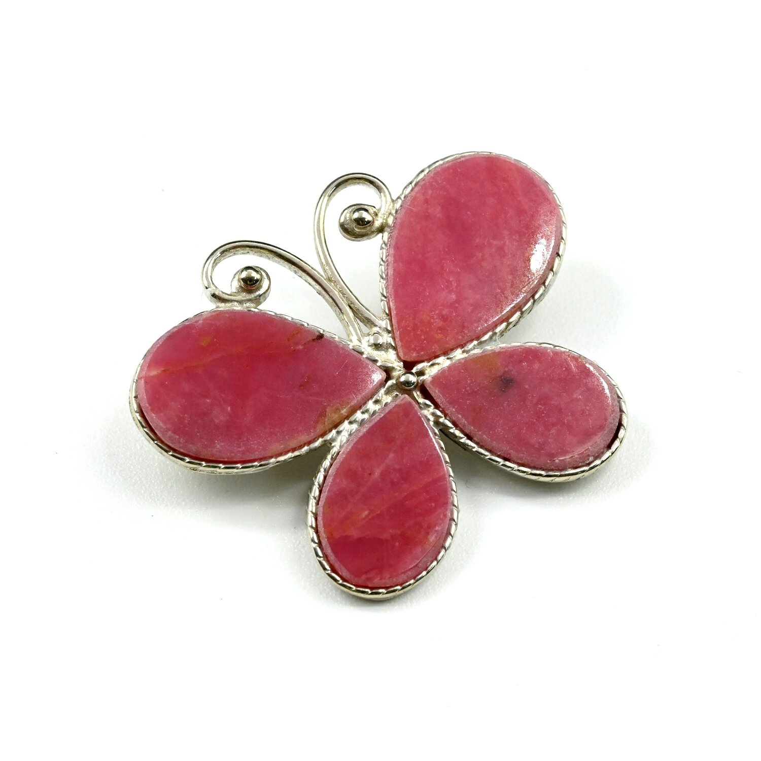 Брошь, родонит