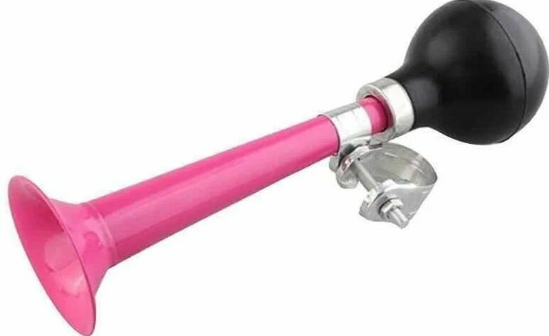 Клаксон-дудка STELS 85P-22, рожок 1, розовый, С витрины