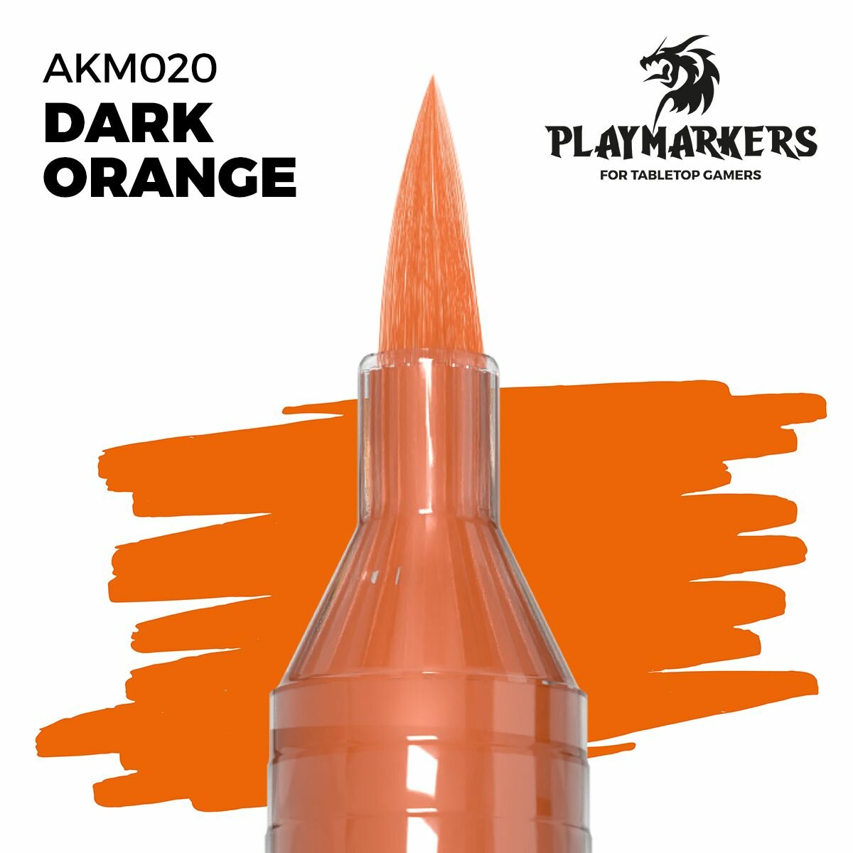 Маркер-кисть AK Playmarker - Dark Orange AKM020